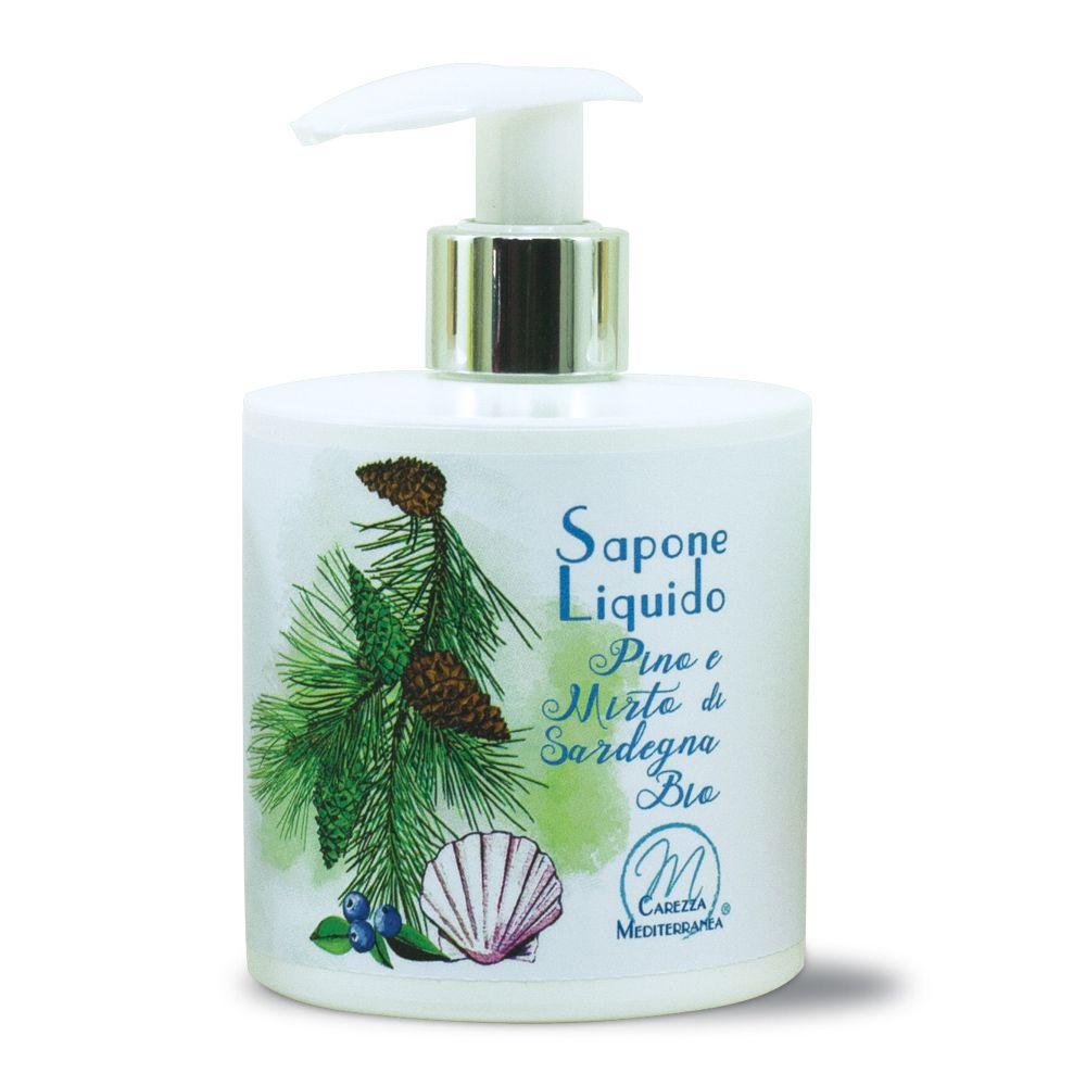 Carezza Mediterranea Organic Pine and Sardinian Myrtle Liquid Soap ...