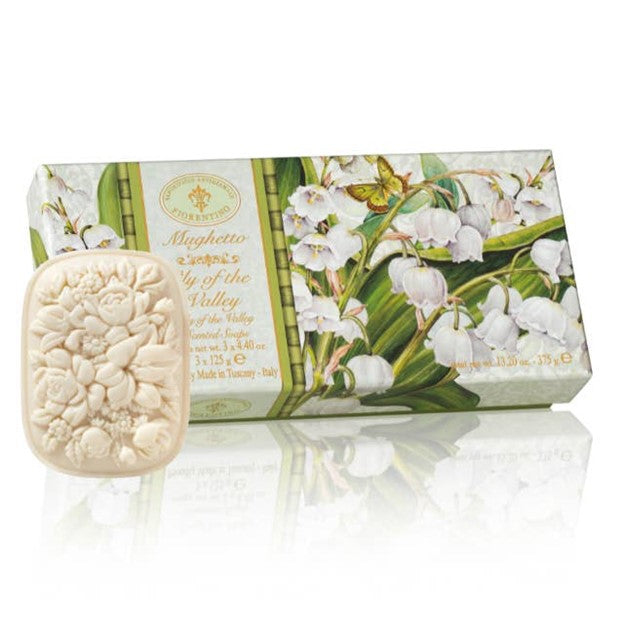 Saponificio Artigianale Fiorentino Bar Soap Set Lily of the Valley ...