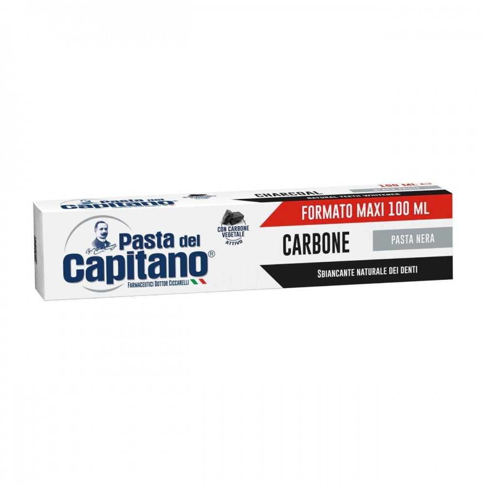 Pasta del Capitano Charcoal Whitening Toothpaste 100 ml | EMPORIO ITALIANO